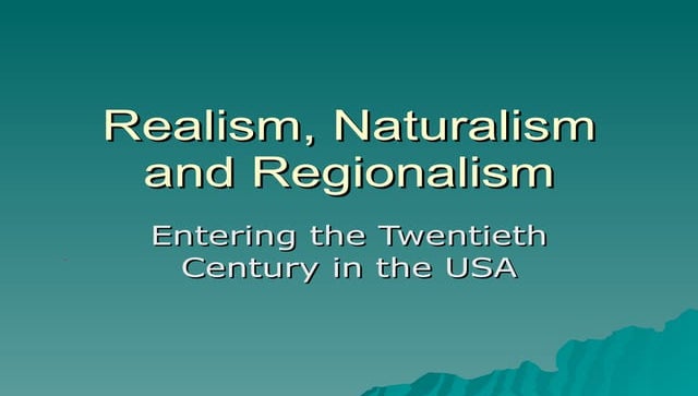 Regionalism Literature