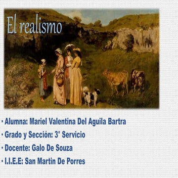 EL REALISMO LITERARIO | PDF