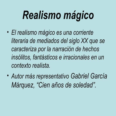 Realismo magico | PPT