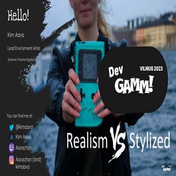 Realism vs Stylized / Kim Aava (EA DICE) | PPTX