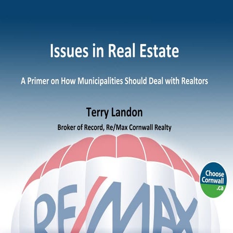 Real issues in Real Estate | PPT