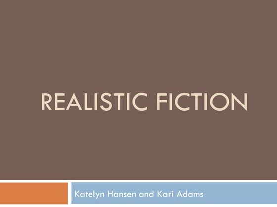 Realistic Fiction Genre | PPT