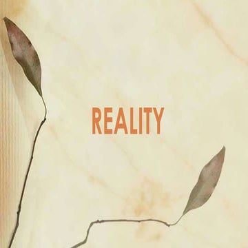 Reality and its Types. | PPTX | Augmented Reality | Technology & Computing