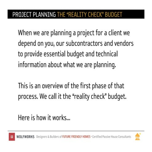 Reality Check Budget | PDF