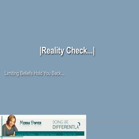 Reality checks - limiting beliefs holding you back? | PPTX | Religion ...