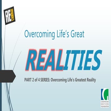 Reality of Change | PPTX
