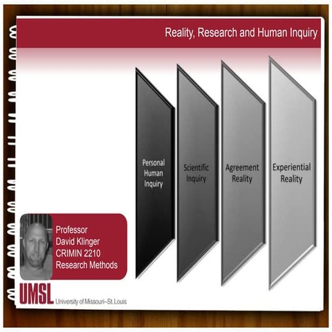 Reality, research and human inquiry | PPTX