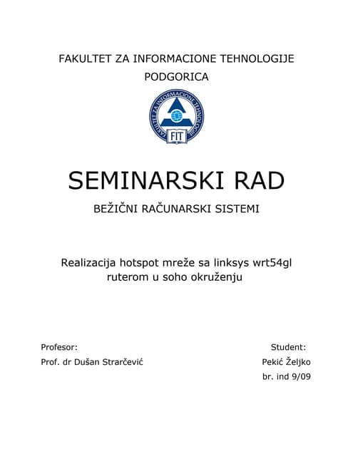 Neuronske mreze feed forward tipa | PDF