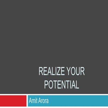 Realize your potential | PPTX