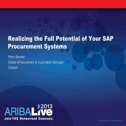 Realizing The Full Potential Of Your SAP Procurement Systems | PPTX