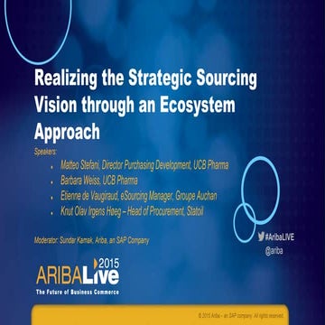 Realizing the Strategic Sourcing Vision through an Ecosystem Approach ...