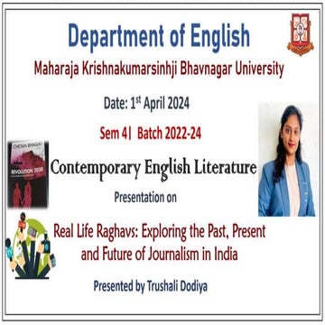 Real Life Raghavs: Exploring the Past, Present and Future of Journalism ...