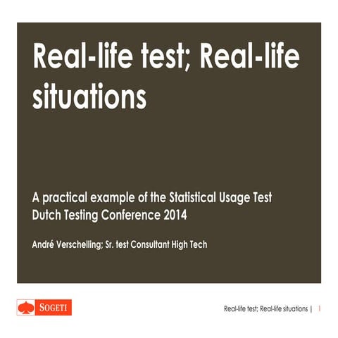 Real life test; real life situations | PPTX