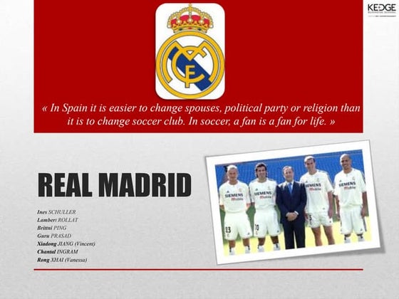 REAL MADRID CF PRESENTATION | PPT