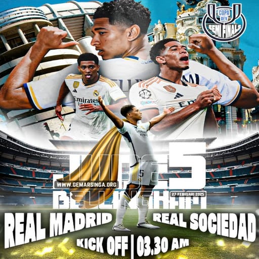 POSTER PERTANDINGAN DARI REAL SOCIEDAD VS REAL MADRID !!! | PDF