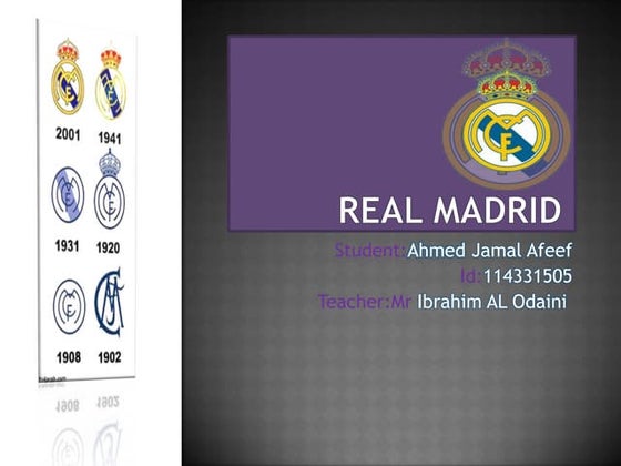 REAL MADRID CF PRESENTATION | PPTX