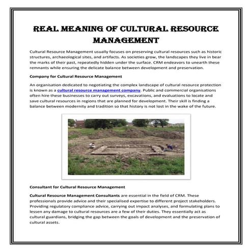 Real meaning of Cultural Resource Management.pdf