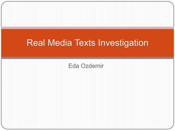 Geners mind map | PPTX