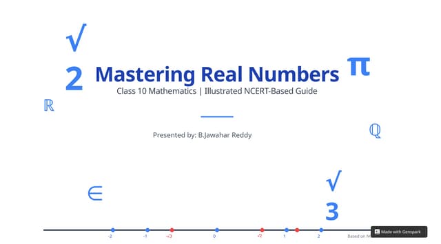Real Numbers | PPTX