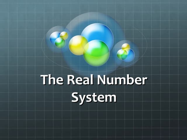Ppt on real numbers | PPTX