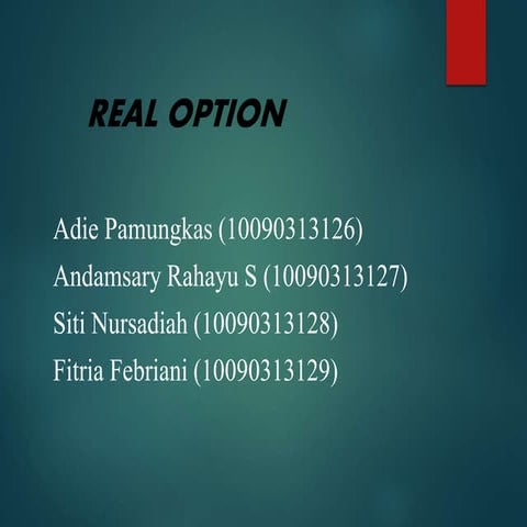 Real option | PPTX