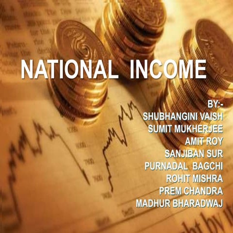 NATIONAL INCOME====by sumit mukherjee | PPTX
