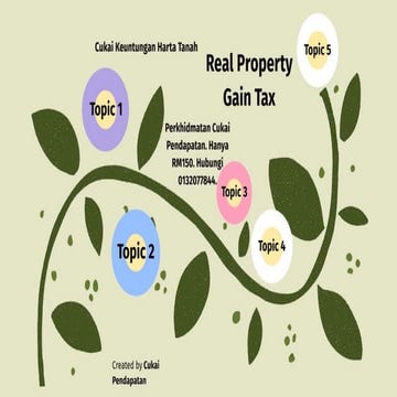 Real property gain tax / cukai keuntungan harta tanah | PPTX