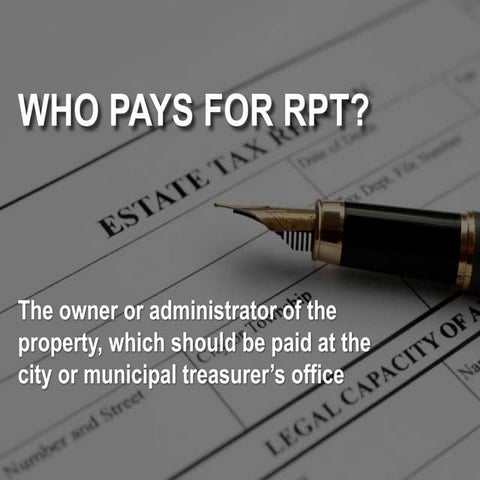 Real property tax slideshow | PPTX