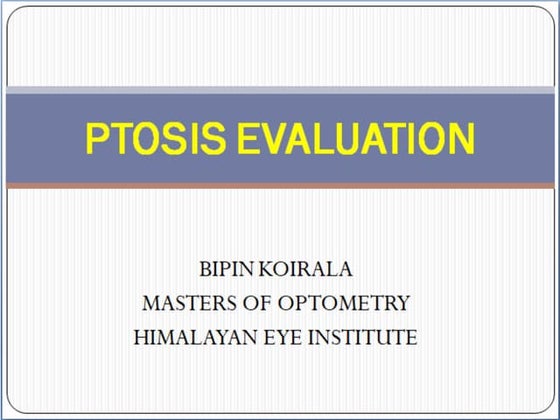 ptosis | PPT