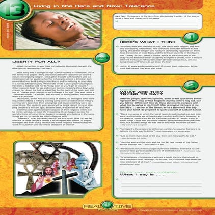 Lesson 13 | Real Time – faith | Sabbath School | PDF