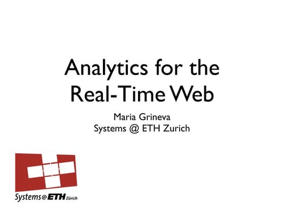 Isaac Mosquera, Socialize CTO SplunkLive! presentation | PPT