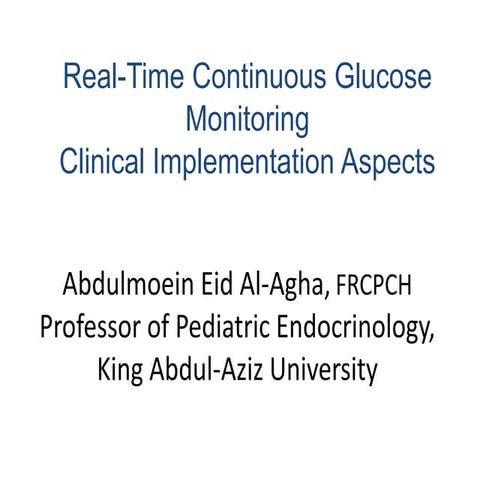 Real time continuous glucose monitoring | PDF