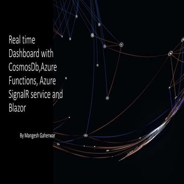Creating Real Time Dashboard With Blazor Azure Function Cosmos Db An Azure Signalr Service Ppt 4291