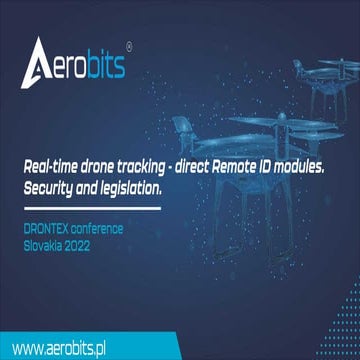 Real-time drone tracking - direct Remote ID modules. Security and ...