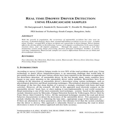 Drowsiness Detection Using Machine Learning 1 Pptx