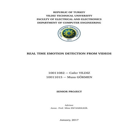 Real Time Emotion Detection From Videos Pdf