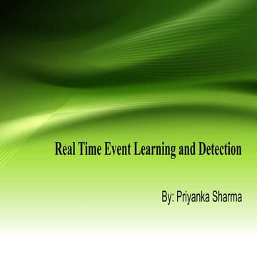 Real Time Event Learning and Detection.pptx
