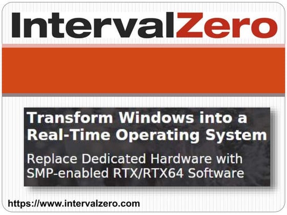 Intervalzero RTX RTOS.pptx