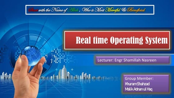 Real Time Operating system (RTOS) - Embedded systems | PPT Real Time Operating system (RTOS) - Embedded systems | PPT