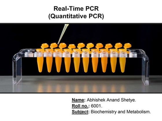 Real time pcr | PPT
