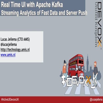 Real Time Ui With Apache Kafka Streaming Analytics Of Fast Data And