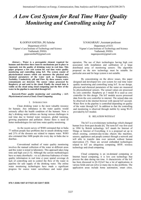water quality monitoring system based on iot.pptx