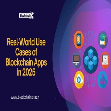 Real‑world Use Cases Of Blockchain Apps In 2025pdf