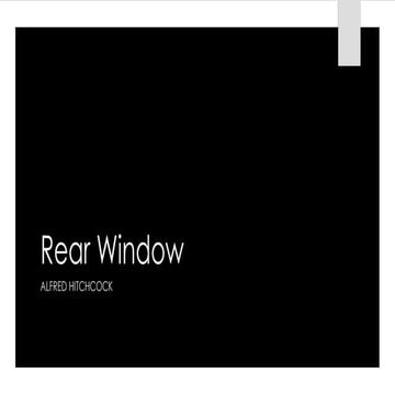Rear Window Presentation | PPTX