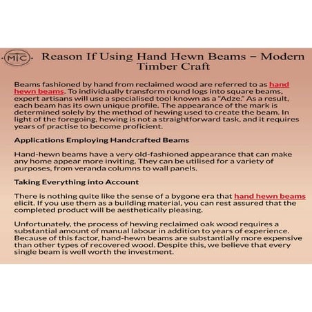 Reason If Using Hand Hewn Beams – Modern Timber Craft.pdf