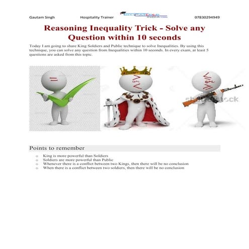 Reasoning inequality trick | PDF
