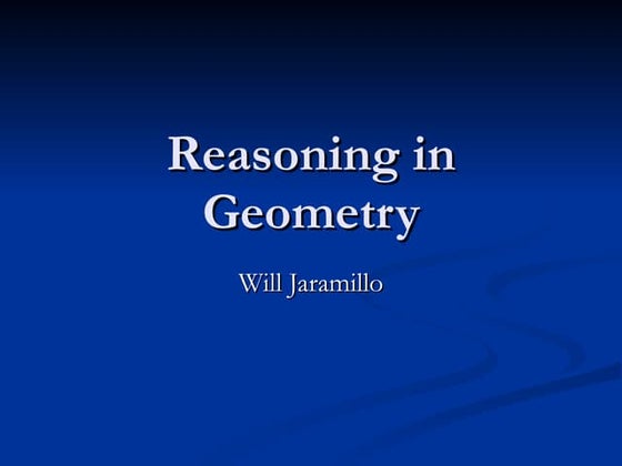 Logical Reasoning In Geometry | PDF