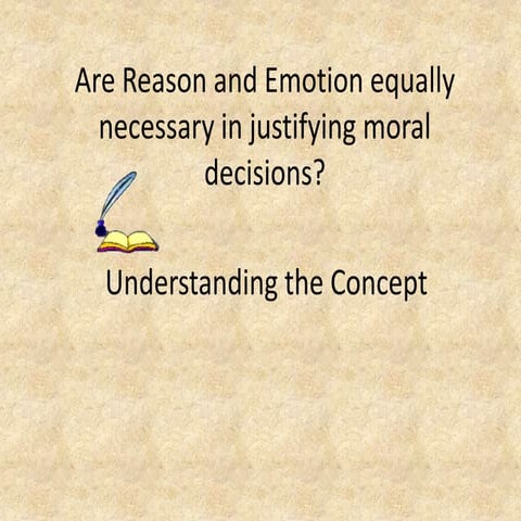 Reasons and emotions | PPTX