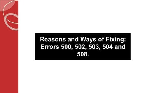 Http error codes and their meaning | PPT