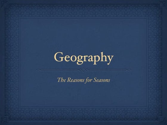 The four seasons | PPTX